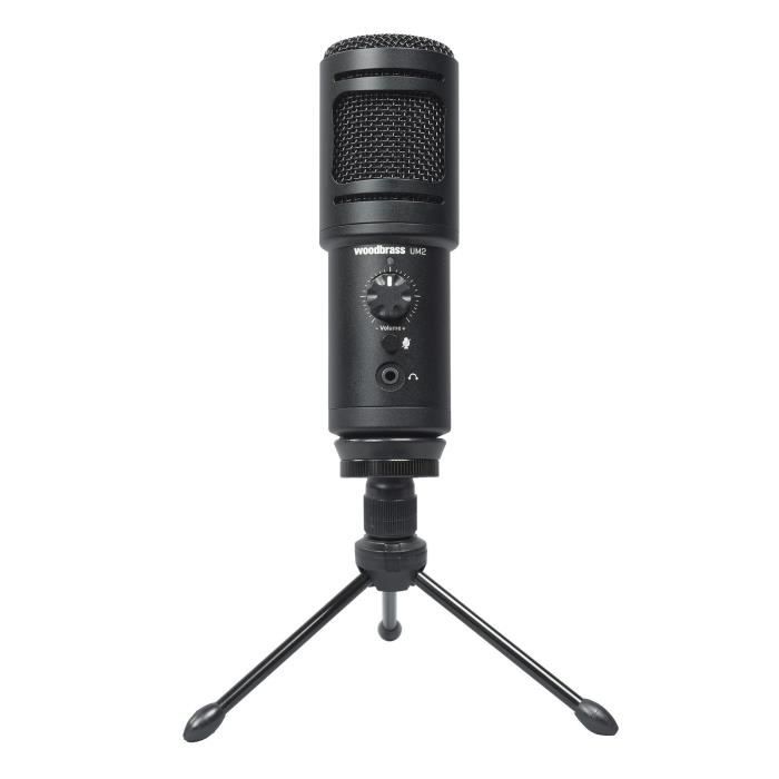 WOODBRASS UM2 - Micro Streaming, Podcast, Visio, Gaming. Microphone USB ...