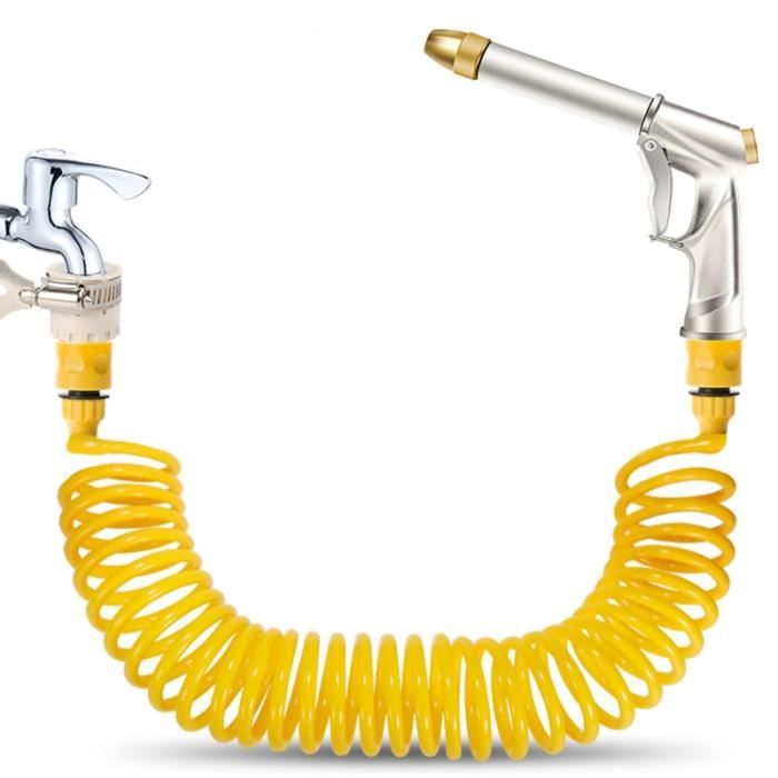 TETE D'ARROSAGE,Gun with 10M Hose--Tuyau'arrosage de jardin à bobine ...