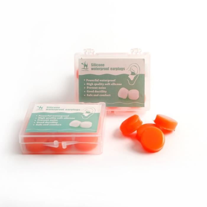 BOUCHONS D'OREILLES,2 boxs Orange--Bouchons'oreille réutilisables en ...