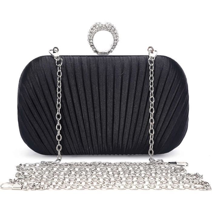 Femme Sac À Main En Stain Chic Minaudière En Décoré De Strass Sac Pour ...