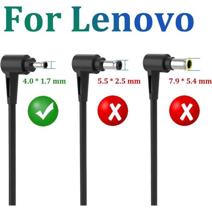 65W Chargeur Portable Alimentation pour Lenovo Ideapad ADLX65CLGE2A ...