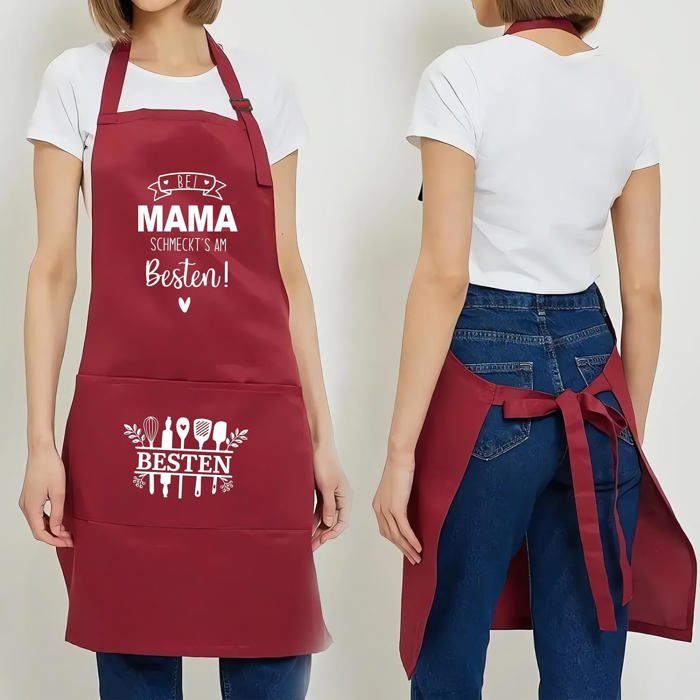 Tablier Cuisine Personnaliser pour Maman Tablier Ajustable Cadeaux pour ...