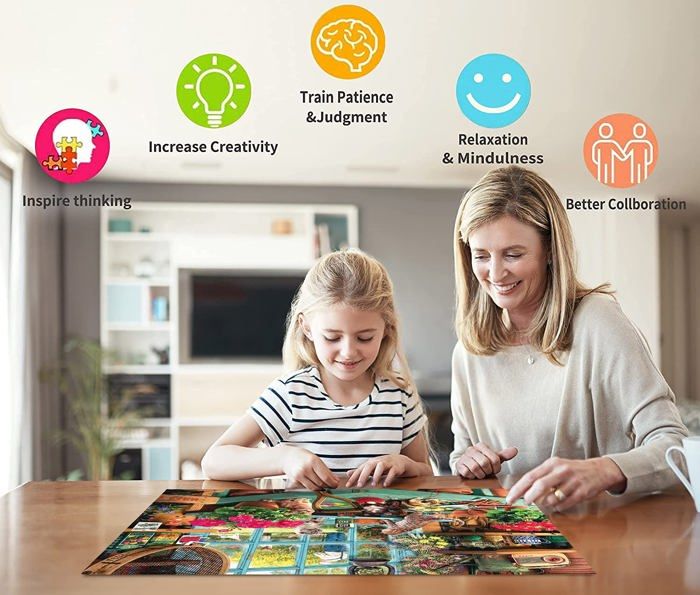 Puzzle 1000 Pieces - Puzzles en bois - Relax Puzzles Jeux - l'art De La ...