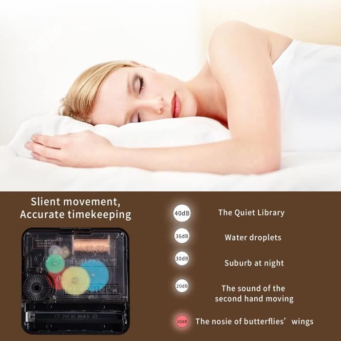 Horloge Murale Lumineuse Silencieuse 30Cm Pendule Murale Fluorescente ...