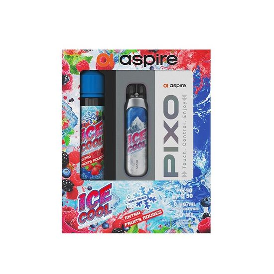 Pixo - Ice Cool Edition : Kit Pixo + Ice Cool Extra Fruit Rouge 50ml ...