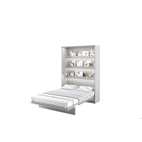 Lit escamotable 140 x 200 cm vertical avec LED ouverture pneumatique ...