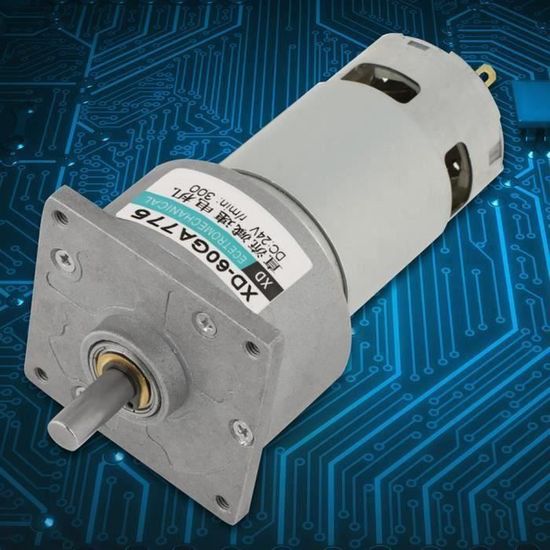 Moteur DC 35W à engrenage métallique GOTOTOP - Vitesse réglable CW CCW ...
