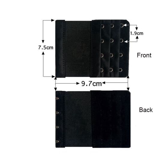 Rallonge de soutien-gorge élastique réglable pour femme,rallonge de ...