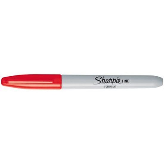 Marqueur permanent Sharpie - SHARPIE - Pointe ogive - Rouge - Cdiscount ...