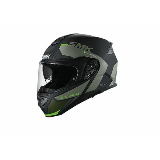 Casque moto modulable SMK gullwing kresto - noir/vert - 4XL - Cdiscount ...