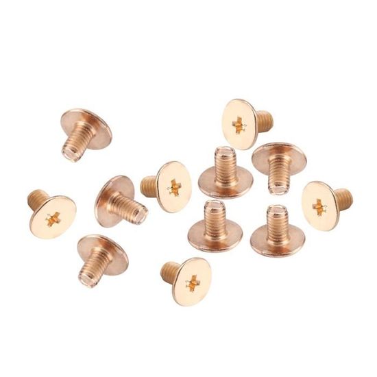 Zerone Goujon de rivet 10 pièces en laiton rivet goujons vis arrière ...