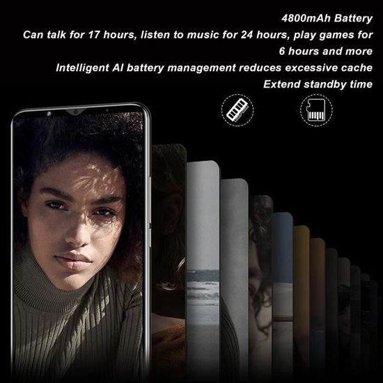 Téléphones portables 5 Smartphone débloqué, S28 Ultra 5,72 Pouces HD ...