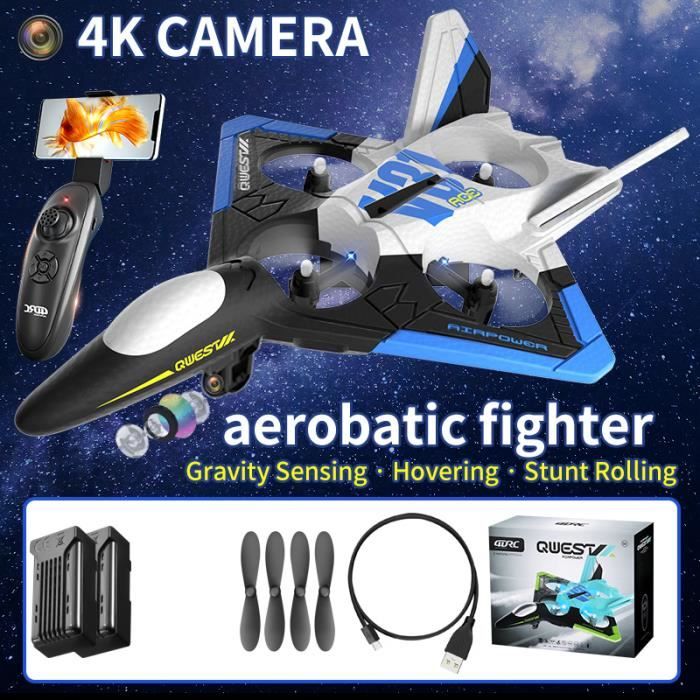 Caméra BLUE-HD-2B-Avion foetal en mousse télécommandé pour enfants ...