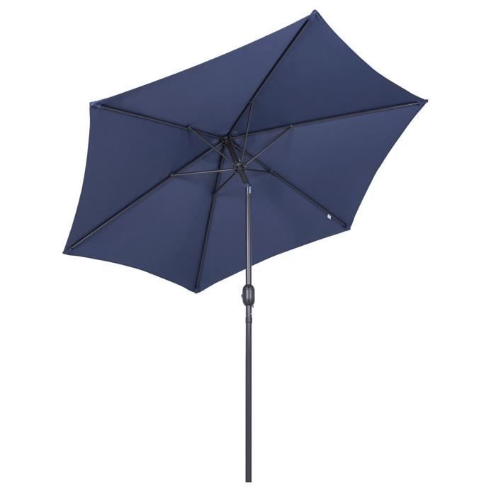 Sekey 2.7m Parasol inclinable pour Patio Jardin Balcon Piscine Plage ...