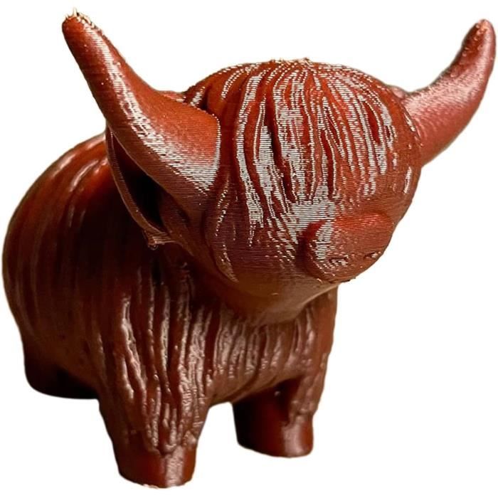 Figurine de Vache Miniature, Mini Sculpture de Table, Ornement Artisanal pour Armoire de Bureau ...