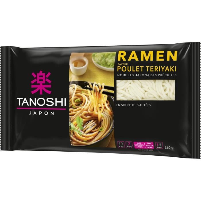 TANOSHI - LOT DE 2 - TANOSHI - Ramen Précuites Saveur Poulet Teriyaki ...