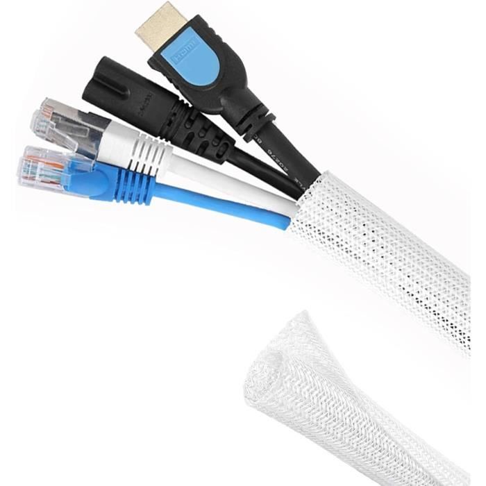 Manchon De Câble Gaine Flexible, Protection Gestion Des Câbles Tressée ...