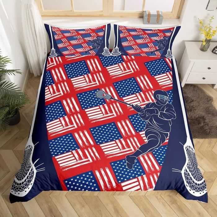 Lacrosse Sets De Housse De Couette Hockey Sports Thème Parure De Lit ...