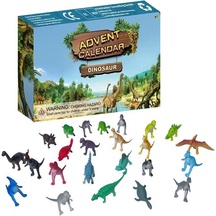 Calen ier de l'Avent 2022 pour enfants, dinosaures, 24 pièces, jouets ...