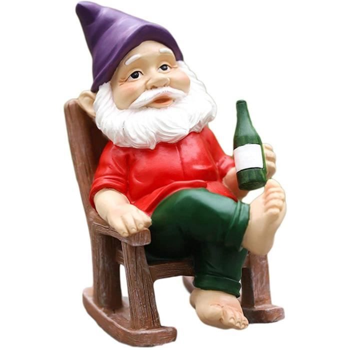 AJW-Statue de Nain de Jardin 8x12.5x5cm Ornements de Nains de Jardin en ...