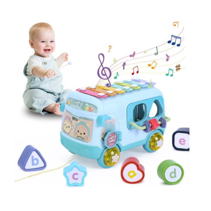 Jouet Musical Bébé Bus - Cadeau éducatifs Interactifs - Cube et ...