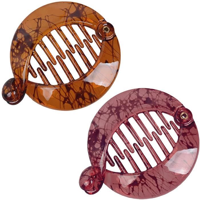 Pince Queue de Poisson Résine Pince À Cheveux Banane Fermoir Pinces À ...