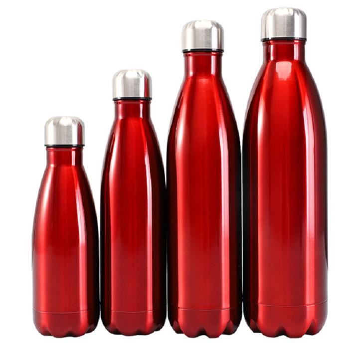 Gourde - Bouteille isotherme,Bouteille d'eau de sport en acier inoxydable,sous vide,étanche ...