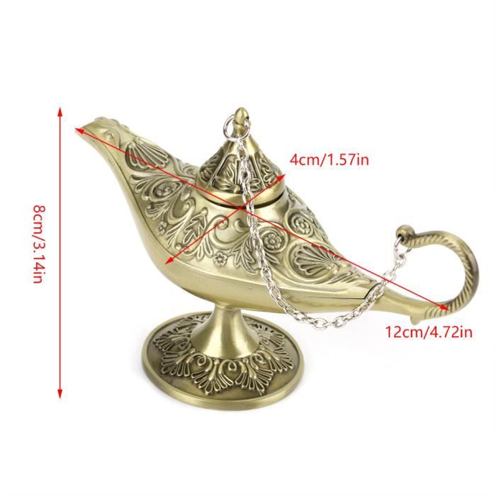 EBTOOLS Aladdin Light Rare Retro Legend Color Aladdin Magic Genie Light Souhaitant Lampe Pot À ...