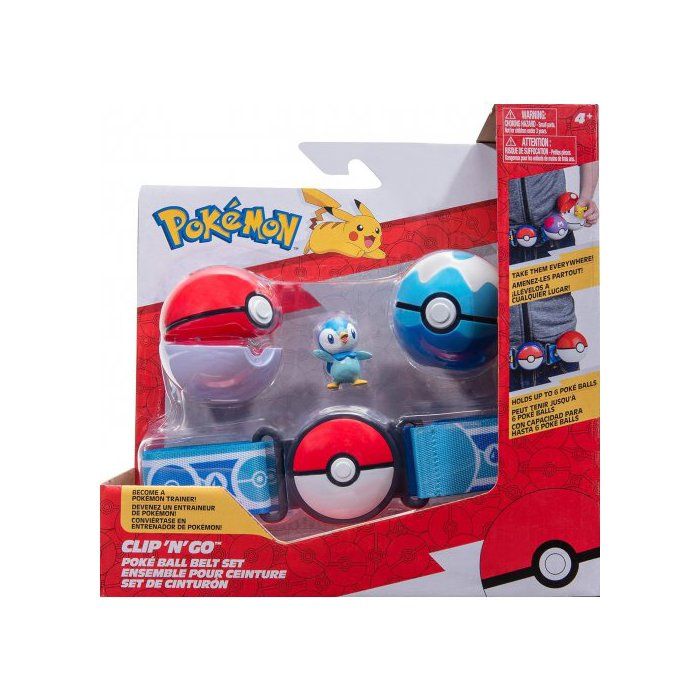 POKEMON CLIP 'N' GO : CEINTURE DU DRESSEUR AVEC POKE BALL ET DIVE BALL ...