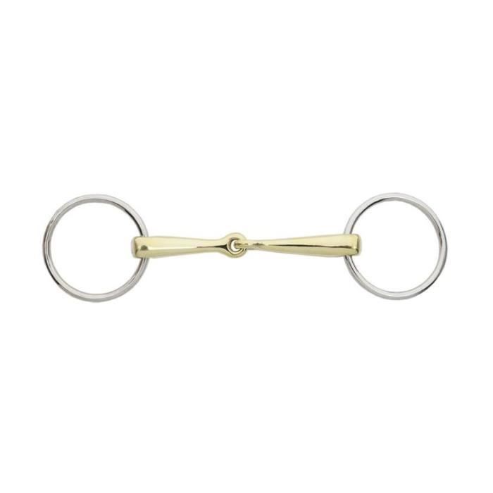 Filet pour cheval brisure simple Kavalkade KavalBit - 12 mm - doré ...