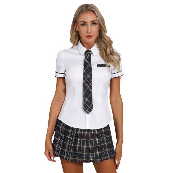 Robe Femme - inhzoy - S-4XL - Ecolière Japonaises - Scolaire - Manches ...