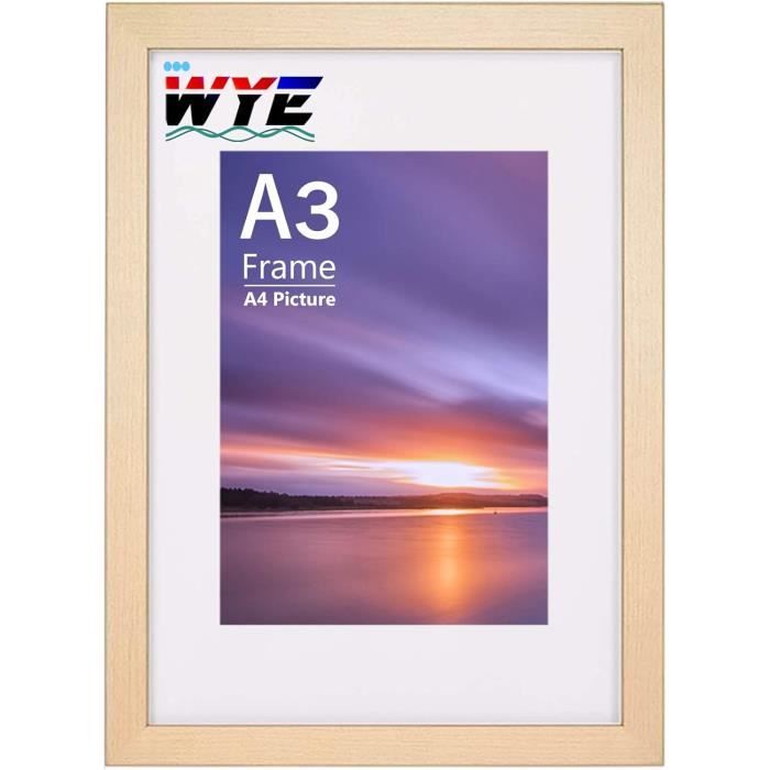 Cadre Photo A3 En Bois De 29,7 X 42 Cm, Acrylique (Sans Verre) Avec ...