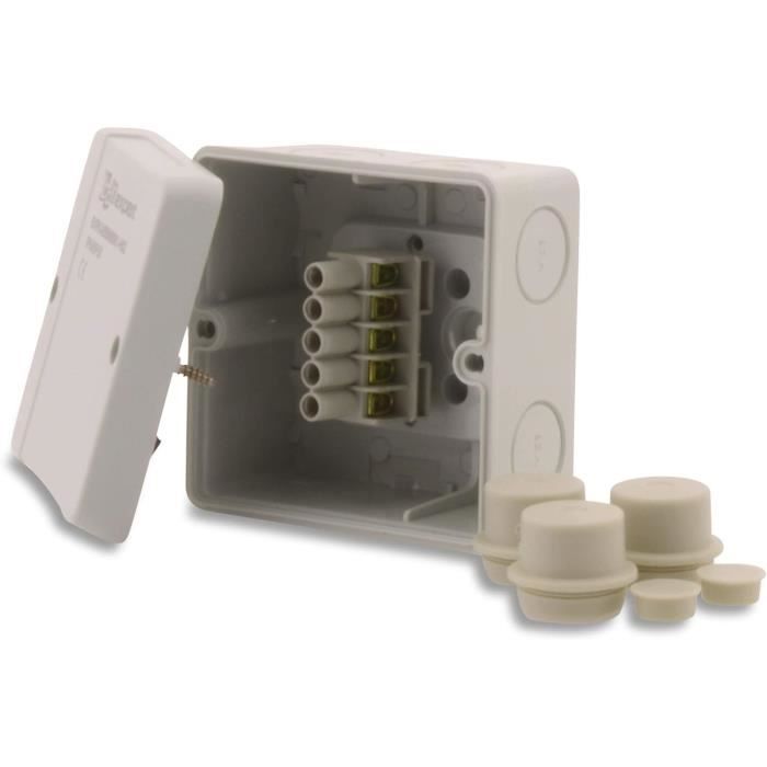 BOXEXPERT Boîte de dérivation série Hanse 98x98x61mm avec borne IP 66 ...