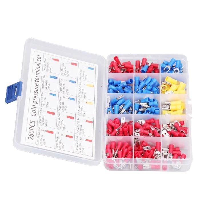 BEL-7696830466425-Bornes de fil de bêche Connecteur de fil isolé Borne lectrique Isolée Type de ...