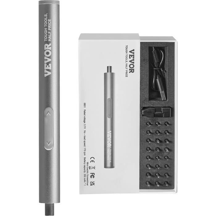 Mini Visseuse Sans Fil Avec Set De 24 Embouts De Vissage Tournevis ...