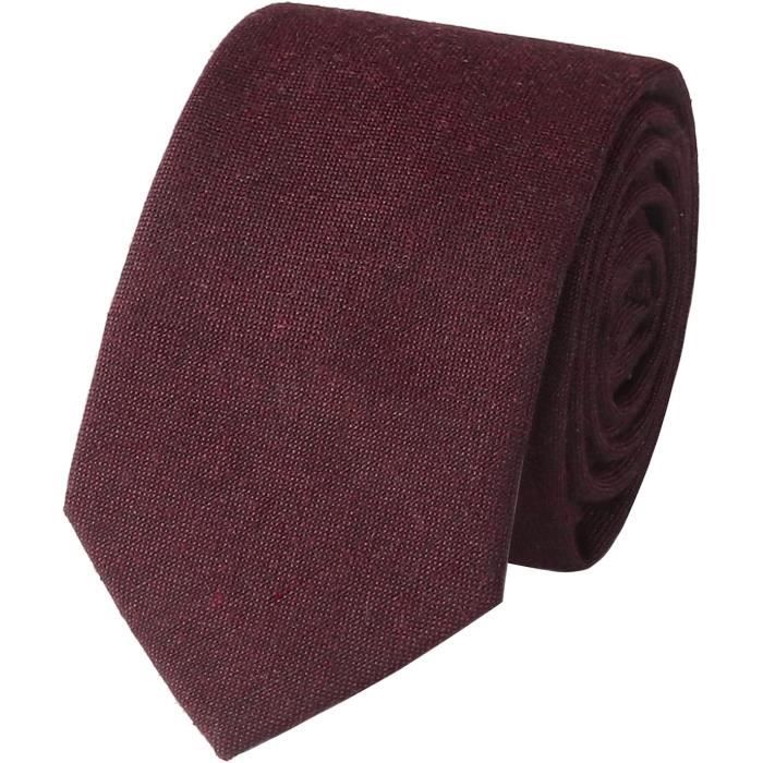 Cravates Fines Pour Homme - Cravate Solide Pour Homme En Coton ...