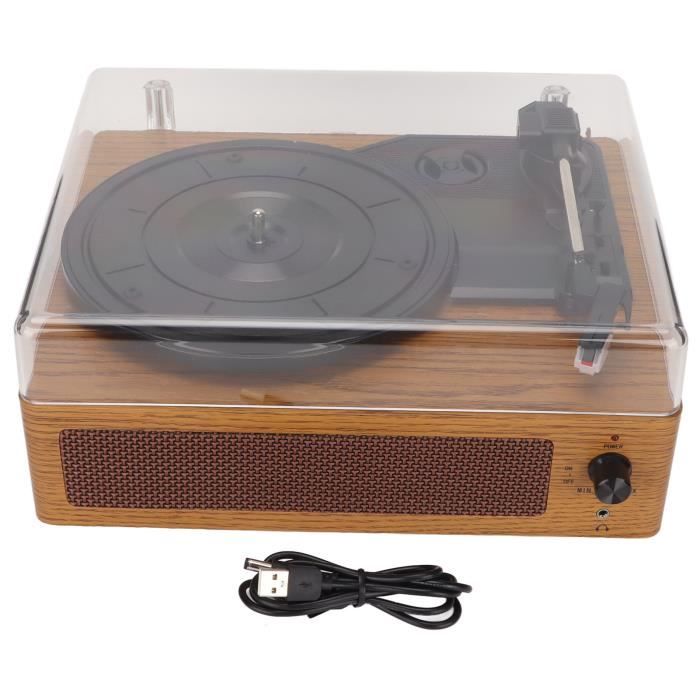 YUM Tourne-disque Phonographe rétro à platine vinyle à 3 vitesses avec ...