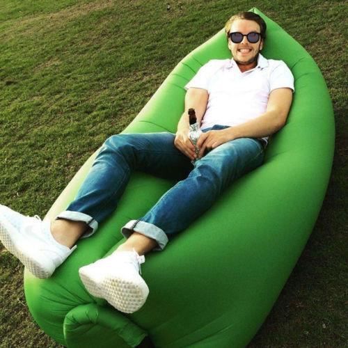 Hangout laybag Sofa rapide d air gonflable Sac de couchage Camping Bed Sac de plage Cdiscount Maison