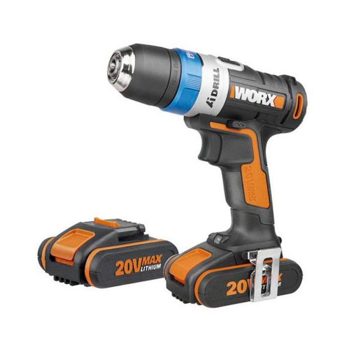 Perceuse-visseuse sans fil - Worx - WX178.1 - 20 V - Mandrin ...
