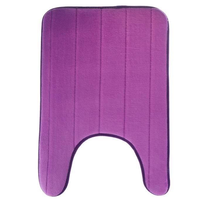 TAPIS D'ENTREE, purple--Tapis de bain en mousse à mémoire de forme en U ...