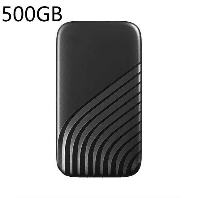 Disque dur externe,500GB black--Disque dur externe SSD haute vitesse ...