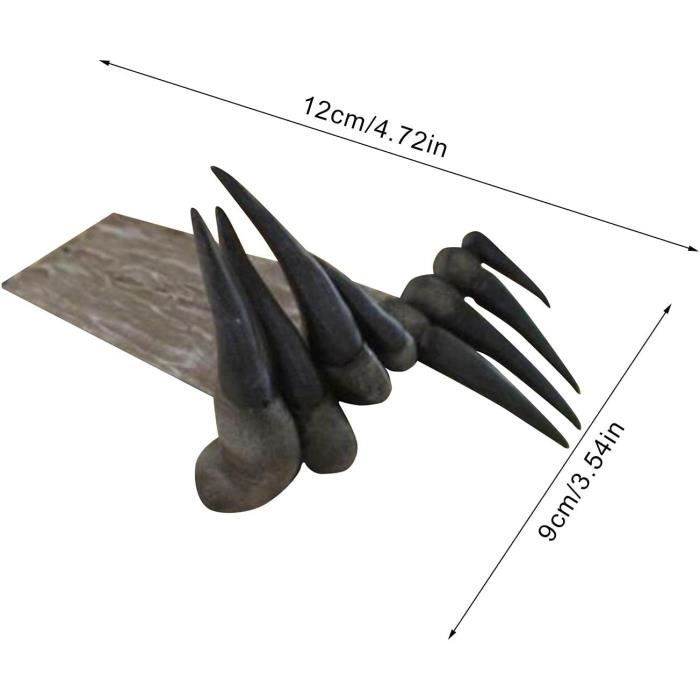 Marque-Page Griffe De Démon - Marque-Page Mains du Diable en Résine, 3D ...