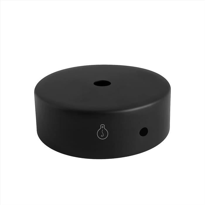 5 Auvents De Plafond En Métal, Cache Fil Pour Lustre Couleur Noir ...