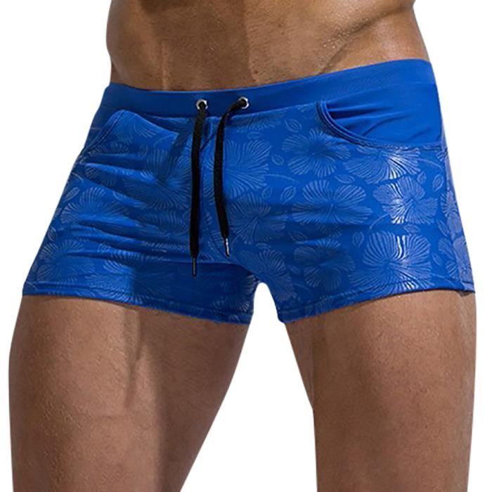 Hommes Marque Stripe Sexy Nylon Respirant Bulge Briefs Maillot De Bain