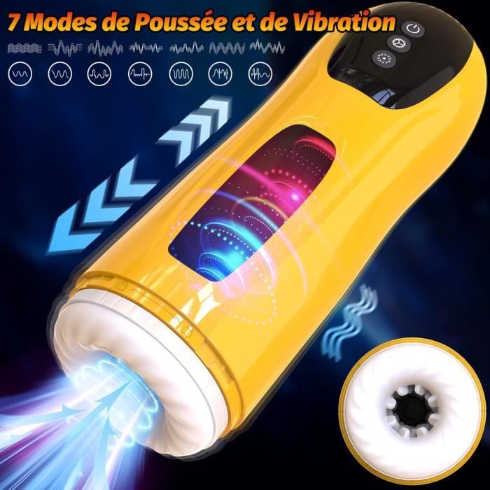 Electric Masturbateurs Masculins Automatique Électrique Sextoyse Homme Sex, 7 Télescopique ...