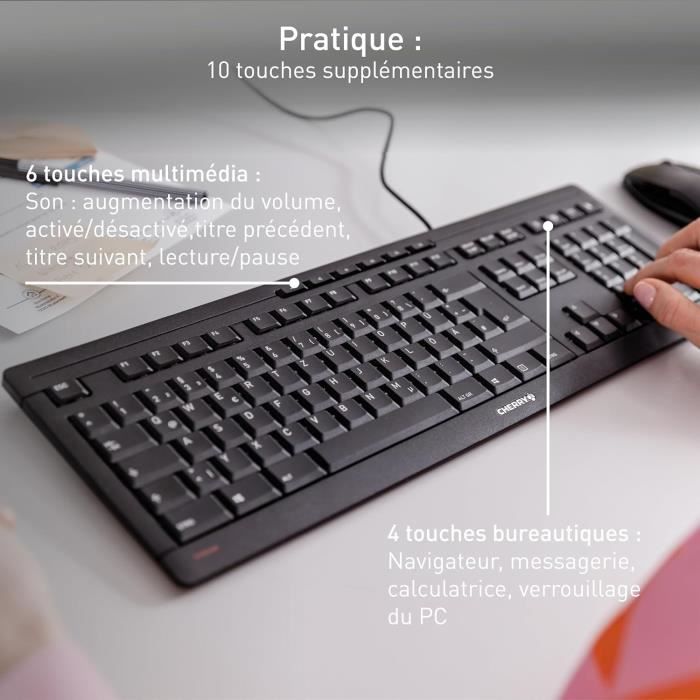 Stream Keyboard, Clavier Filaire, Disposition Française (Azerty ...