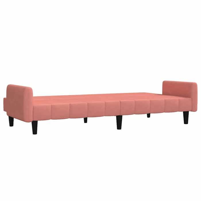 "Remise" CLIC-CLAC,Canapé Lit Convertible , à 2 places, rose velours ...