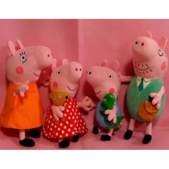 La famille de porc Pepe 4 pieces Peppa pig poupée Enfants jouets en ...