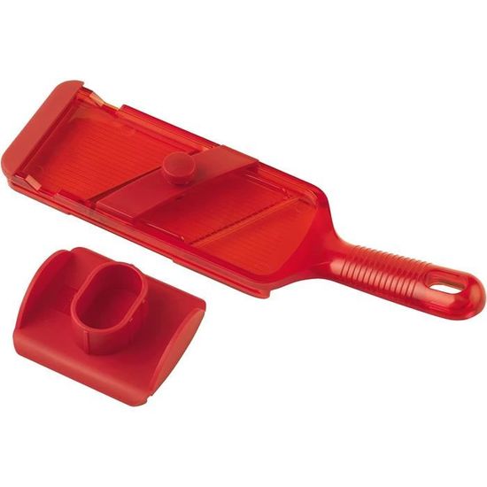 Mandoline Réglable Avec Gantelets Rouges[H271] - Cdiscount Maison