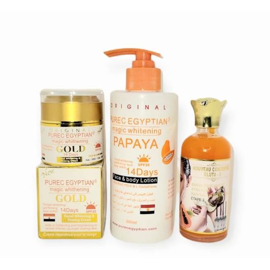 Gamme éclaircissant Magic Gold Pure Egyptian Papaya - Cdiscount Au ...